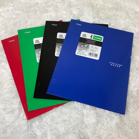 Five Star | Office | Five Star 4 Pocket Folder Bundle 8pcs New | Poshmark